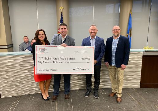 PSO Announces AEP Foundation Grant to Vanguard Academy in Broken Arrow